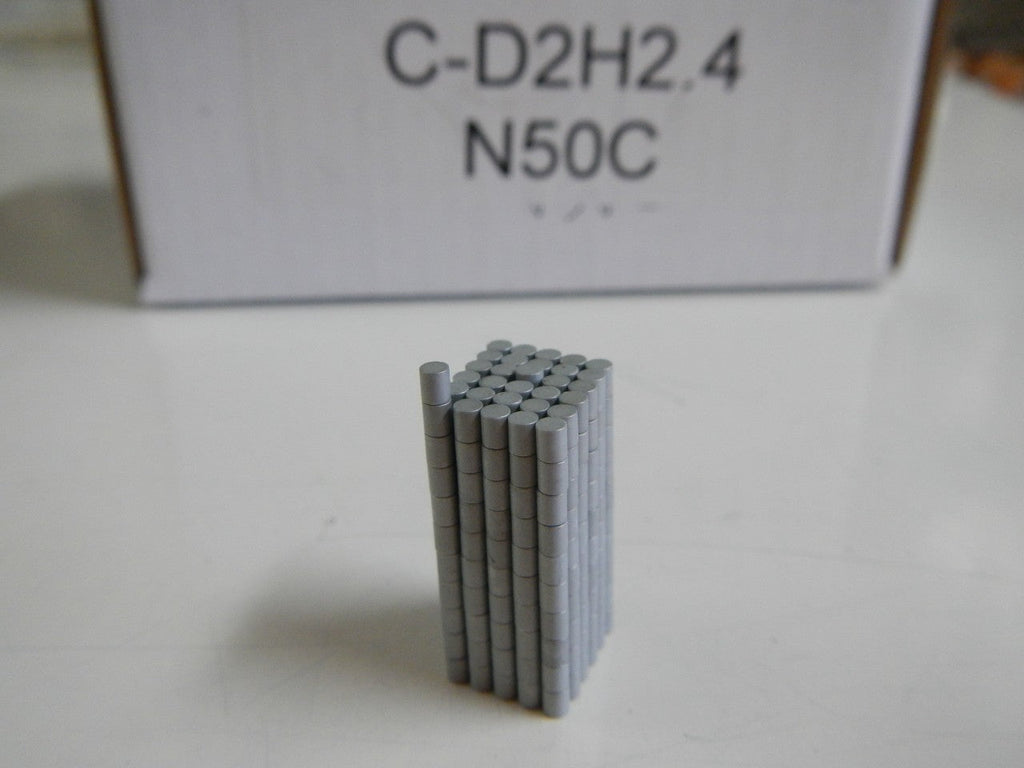Micro Neodymium Cylinder Magnet 2mm x 2.4mm N50 Parylene-C | Frenergy ...