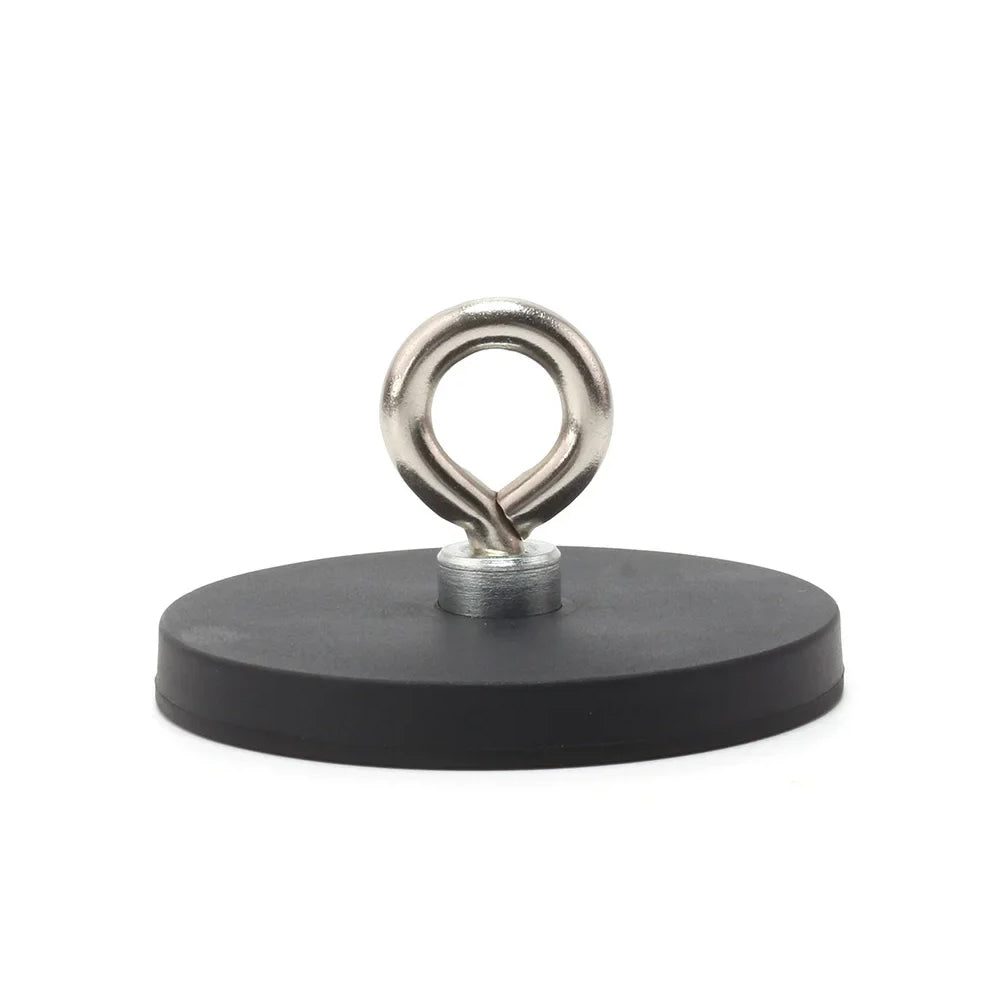 Female Threaded Neodymium Pot Magnet with Eyelet – AMF Magnetics
