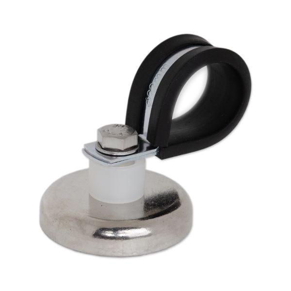 Neodymium P-Clip Hose Clamp Magnets 36mm 41kg pull force | Mount Cables ...