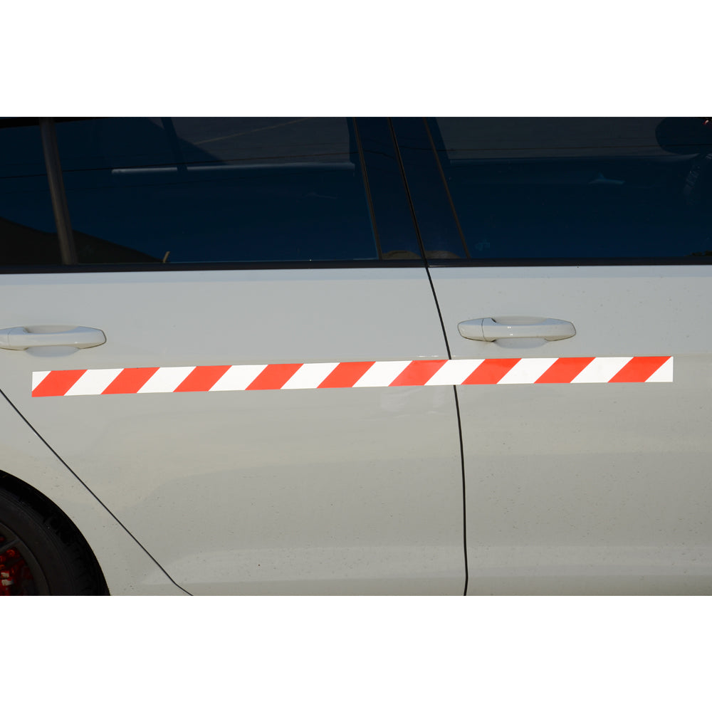 Reflective Magnetic Tape | Hi-Vis Red and White | 50mm x PER METRE ...