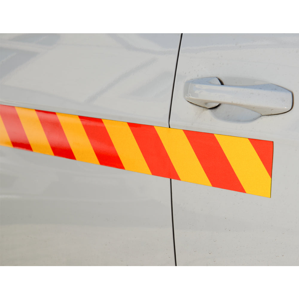 Hi-Vis Reflective Magnetic Tape | Red and Yellow | 75mm x 45m ROLL ...