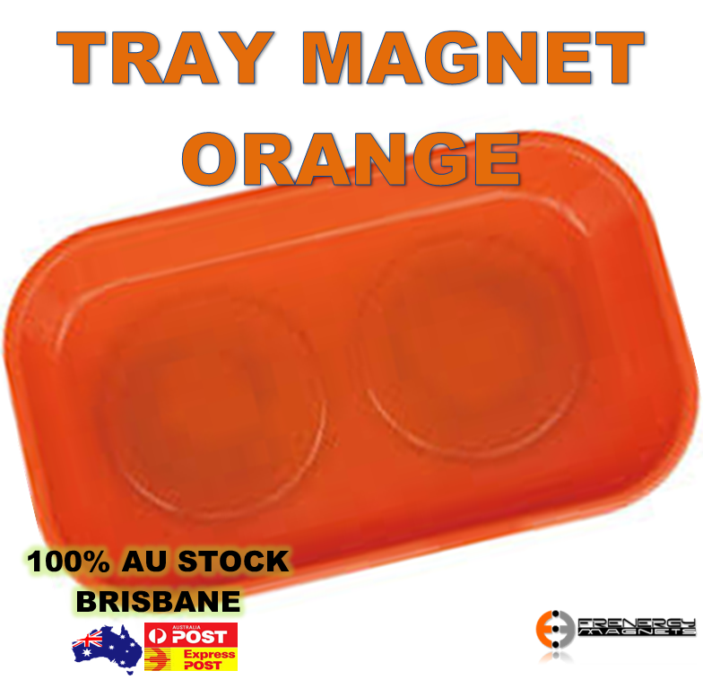 Magnetic Tray | Medium | Hi-Vis Orange – AMF Magnetics