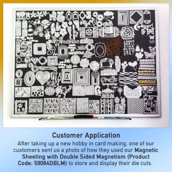 Magnetic Sheeting with Double Sided Magnetism | Brown | 620mm x 0.5mm ...